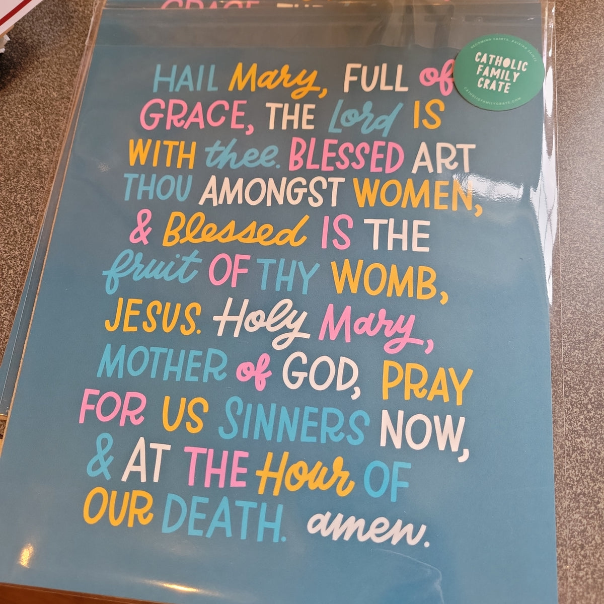 Catholic Family Crate - The Names of Mary Art Print – The Catholic Corner