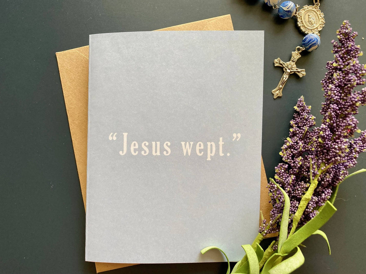Catholic Card Co. - Death of Lazarus | Catholic Grief Card | Sympathy ...