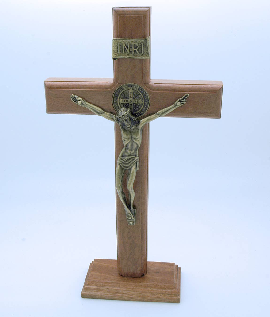 Contreras Designs - BA10278 - Brazilian Wood Benedict Crucifix Wall Ac ...