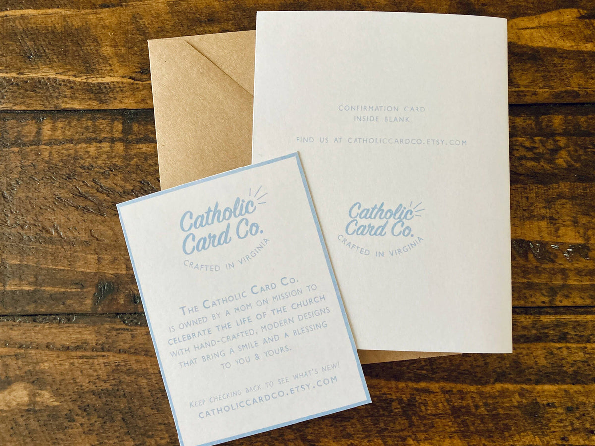 Catholic Card Co. - Confirmation Saint | Catholic Confirmation Card ...