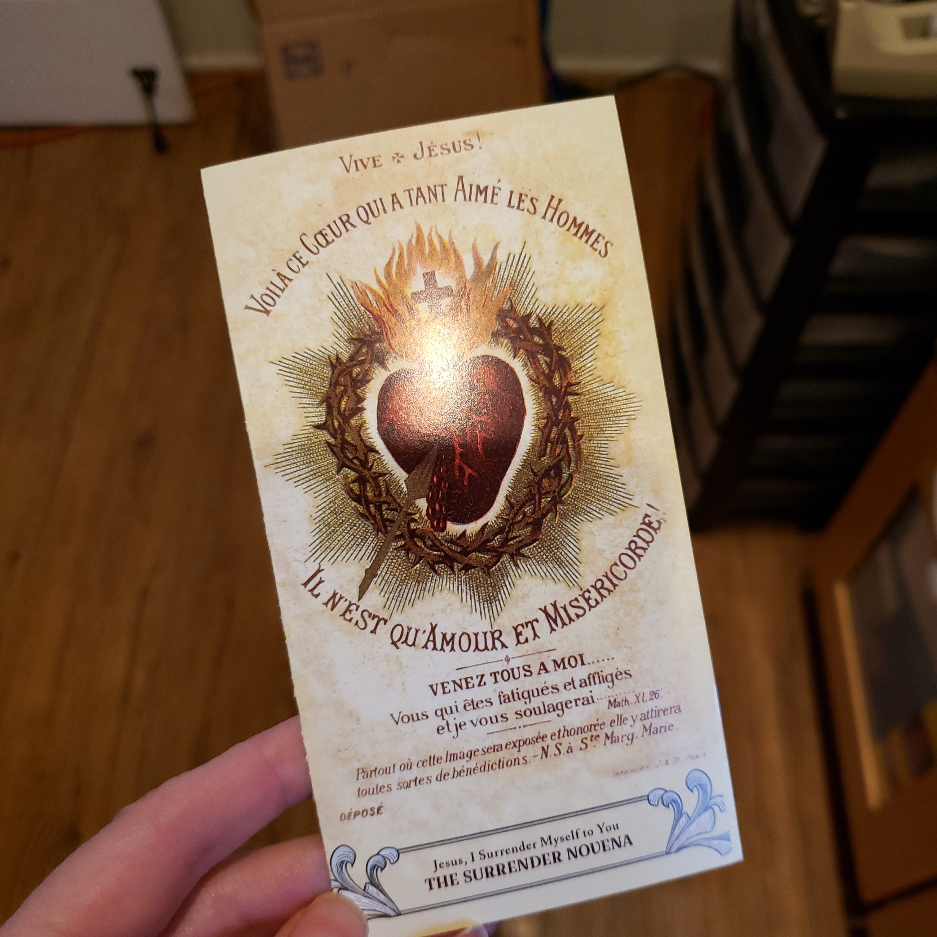 Surrender Novena Surrender Novena Prayer Card | The Catholic Company®