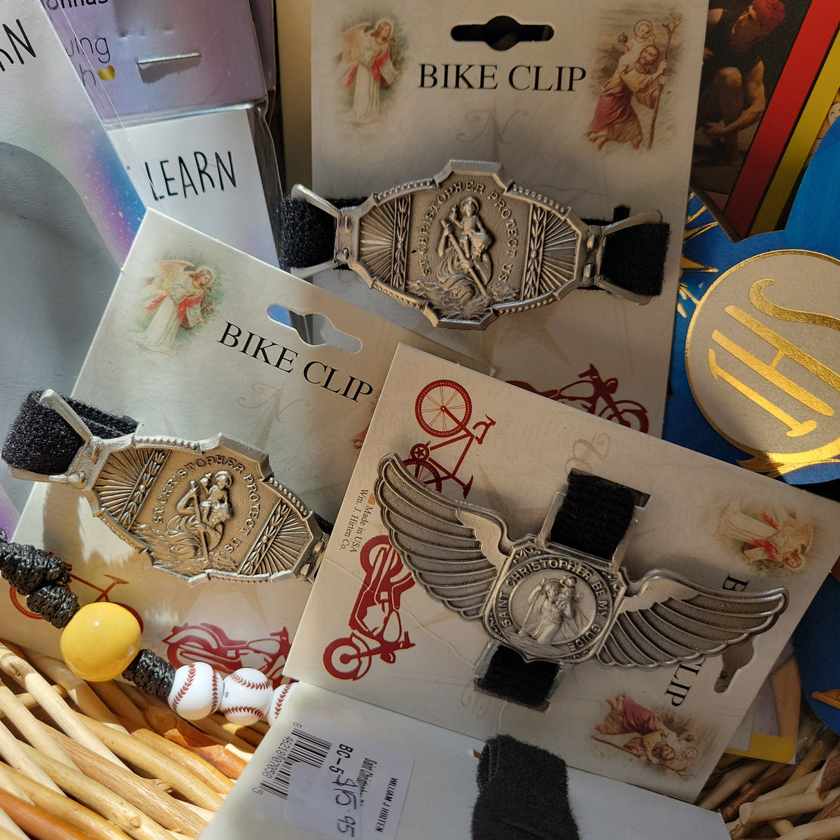 St Christopher Bike clips – The Catholic Corner